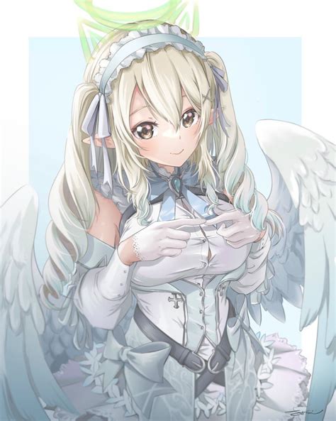 Kirin 13 Nanase Eru Varium 1girl Angel Angel Wings Animal Ears