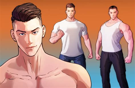 Thinking Hard Male Model Type 6 Sportswear Set