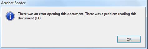 Solved There Was A Problem Reading This Document 14 Adobe Product