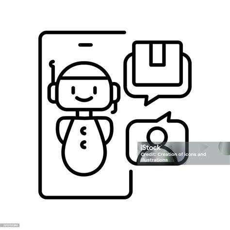 Ai 챗봇 디지털 및 인쇄 프로젝트를 위한 검은색 선 아이콘 0명에 대한 스톡 벡터 아트 및 기타 이미지 0명 아이콘 외형선 Istock
