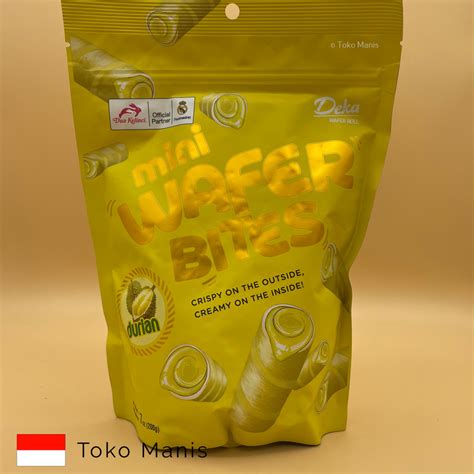 Deka Wafer Roll Mini Bite Durian 200 Gr Toko Manis