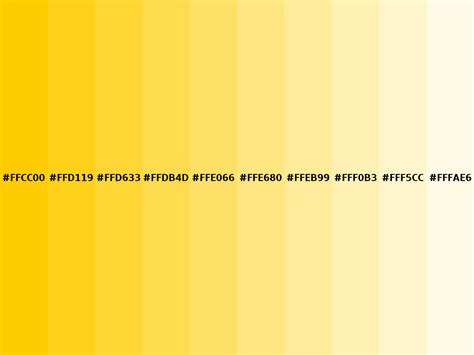 Tangerine Yellow Color Hex Ffcc00