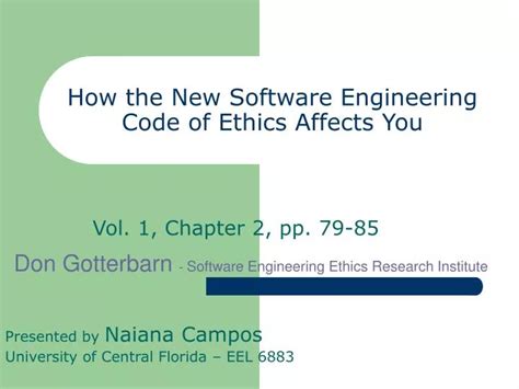 PPT How The New Software Engineering Code Of Ethics Affects You PowerPoint Presentation ID 41171