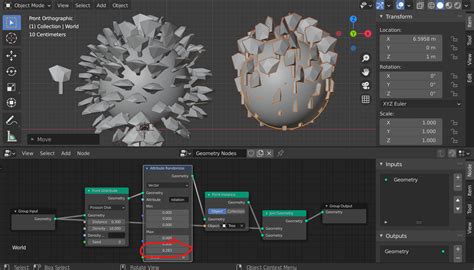 How To Randomly Rotate On The Faces Orientation Instead Of The Original Object Rblenderhelp