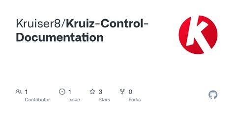 GitHub Kruiser Kruiz Control Documentation