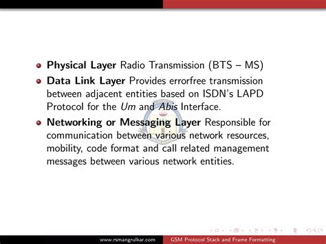 GSM Protocol Stack And Frame Formating PDF