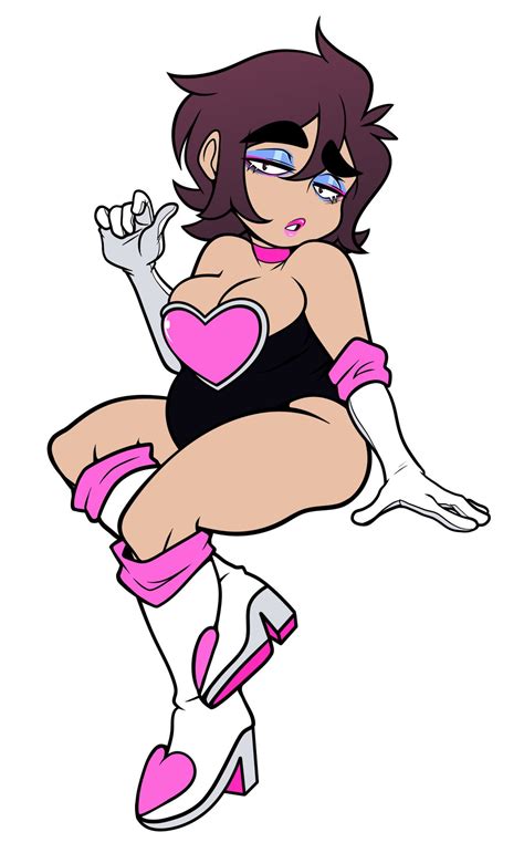 Rule 34 Big Breasts Brown Hair Cleavage Cosplay Eyeshadow Lipstick