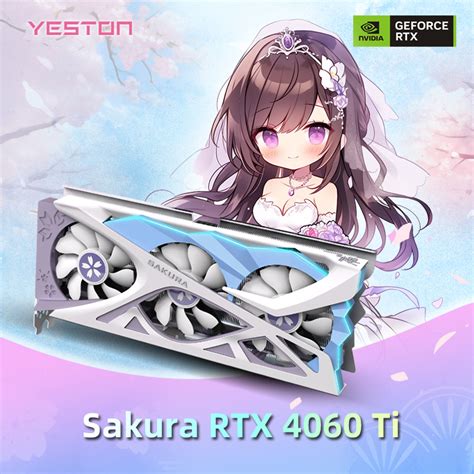 Yeston Launches Geforce Rtx 4060 Ti Sakura 16 Gb Graphics Card Anime Theme And 529 Price