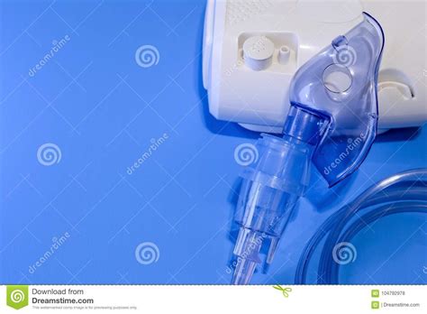 Medical Nebulizer For The Treatment Of Bronchitis Camera Agains Stock