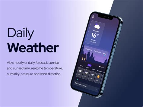 Weather Forecast App Design UI UX Kit Behance