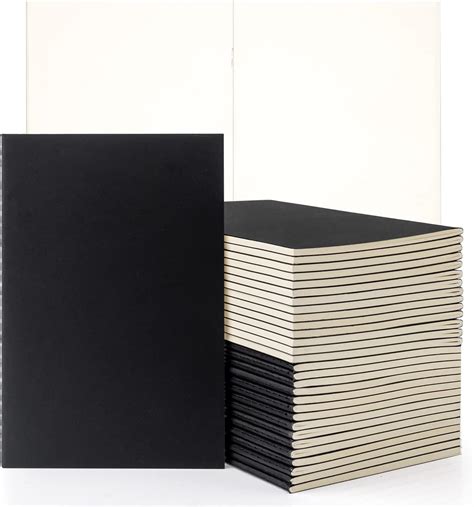 Pack A Blank Notebooks X Black Kraft Notebook Subject Notebooks Sketchbook With