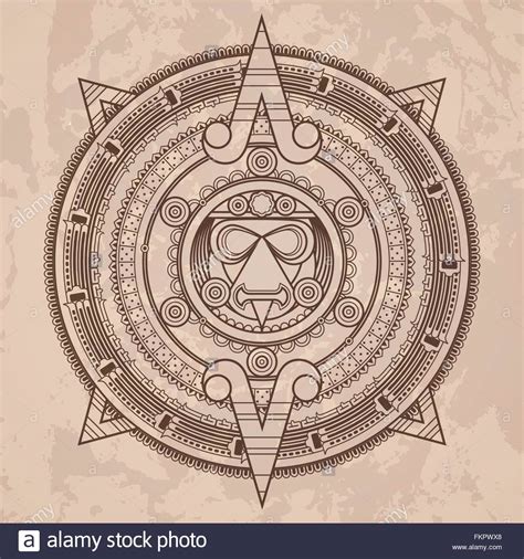 Aztec Calendar Drawing At Getdrawings Free Download