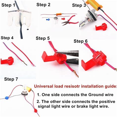 50w 6ohm Led Resistor Fix Signal Hyper Flash Error Canceler