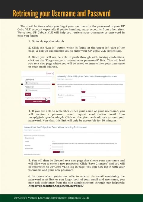 Retrieving Your Username And Password Upc Tlrc