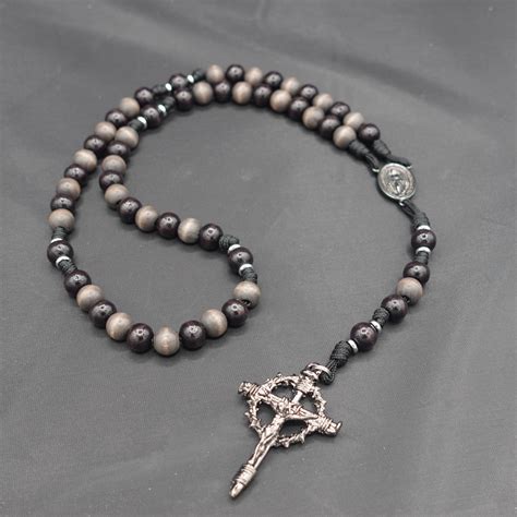 Memento Mori Rosary Runewood Rosary Co