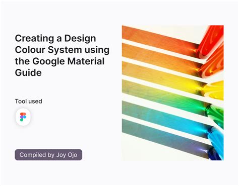 Creating A Design Colour System Using Material Guide On Behance