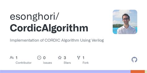 Github Esonghoricordicalgorithm Implementation Of Cordic Algorithm Using Verilog
