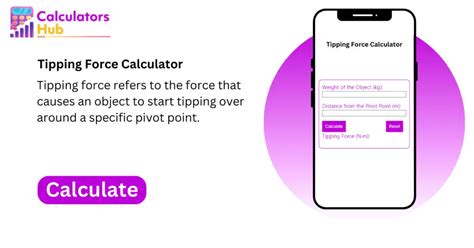 Tipping Force Calculator Online