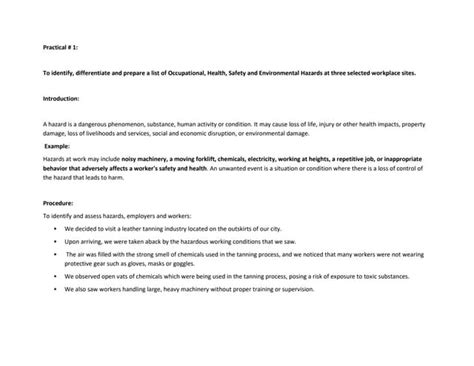 Environmental Hazards Docx