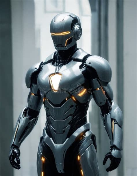 Advanced Futuristic Robot In High Tech Environment Stock Image Image Of Technology