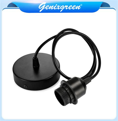 LED E Screw Ceiling Pendant Lamp Holder Vintage Full Teeth Socket Base Light With M Cable