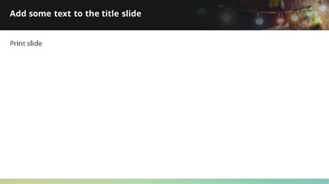 야시장 테마 축제 Powerpoint 와이드형 배경