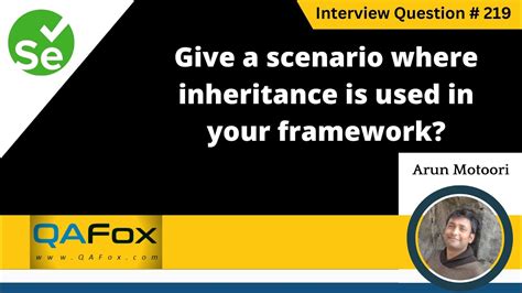 Give A Scenario Where Inheritance Is Used In Your Framework Selenium