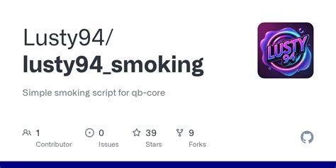 Github Lusty94lusty94smoking Simple Smoking Script For Qb Core