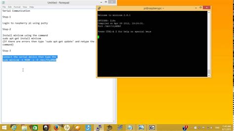 Serial Communication Raspberry Pi Youtube