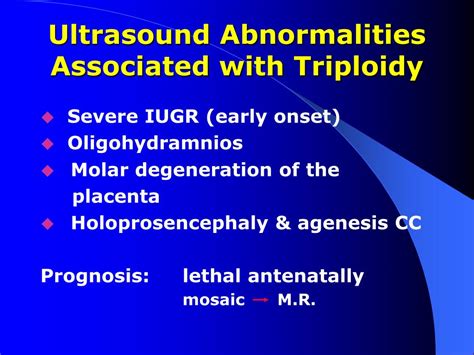 Ppt Ultrasound Detection Of The Chromosomal Abnormalities Powerpoint