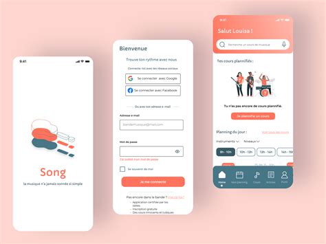 Song On Line Music Class App By Jeanne Durand On Dribbble