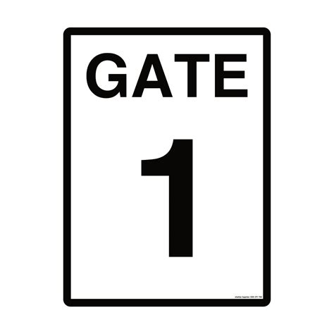 Construction Site Gate Signs Gate 3 Type 300mm X 450mm Size