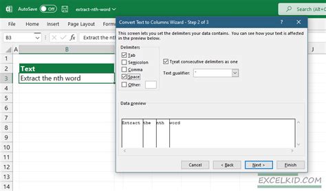 How To Extract The Nth Word From A Text String Excel Bootcamp