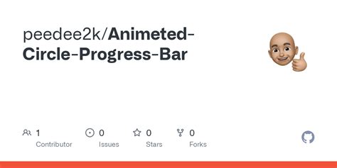 Github Peedee K Animeted Circle Progress Bar