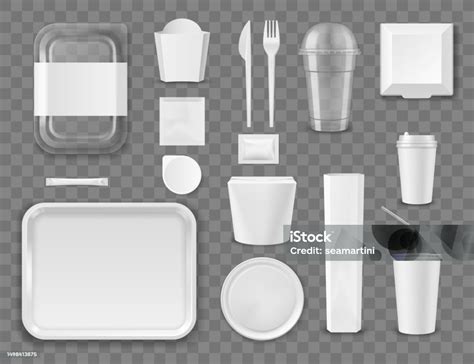 패스트 푸드 및 음료 패키지 템플릿 모형 0명에 대한 스톡 벡터 아트 및 기타 이미지 0명 3차원 형태 가리기 Istock