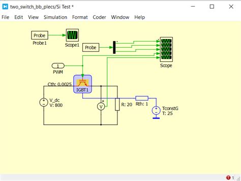 Igbt Thermal Modelling Junction Temperature Exceeded Error In Plecs Blockset Plecs Plecs