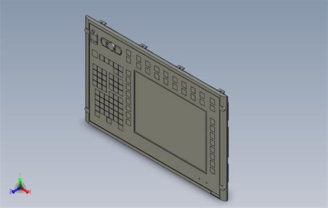 数控机床控制面板 Step 模型图纸免费下载 懒石网