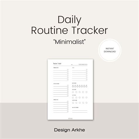 Editable daily routine printable daily checklist morning routine habit tracker routine planner ...