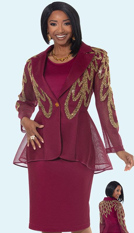Donna Vinci 5865 Blk Qs Womens Church Suit