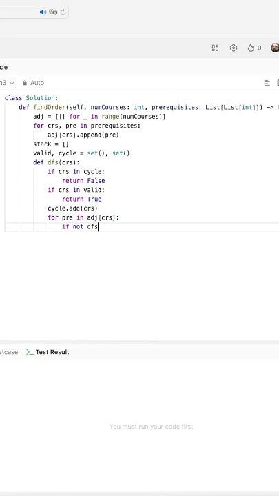 Leetcode 210 Course Schedule Ii Python Programming Leetcode Leetcodepython Coding Youtube