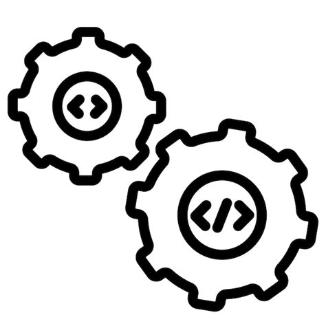 Premium Vector Two Gears With The Number 2 On Them