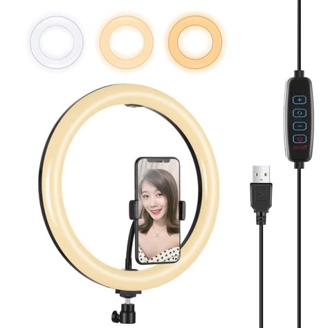 Puluz 118 인치 30cm Usb 3 모드 디 밍이 가능한 듀얼 색온도 Led 곡선 확산 라이트 링 Vlogging Selfie 사진 비디오 조명 블랙