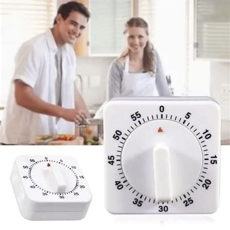 Wind Up Mechanical Alarm Timer Minutes Stopwatch Visual Countdown Timer Alarm Time Reminders