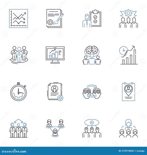 Quality Assurance Line Icons Collection Reliability Consistency