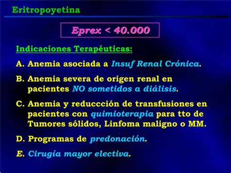 Ppt Utilización De La Eritropoyetina En Síndromes Mielodisplásicos
