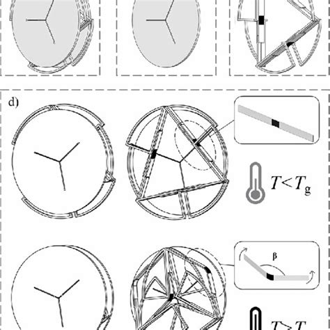 Schematic A Self Folding Composite Variable Diameter Wheel Structure