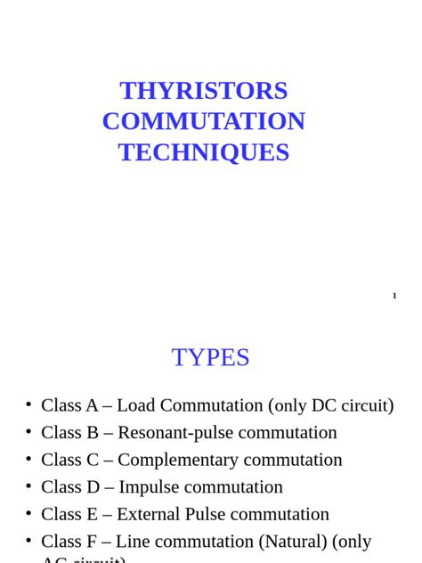 Thyristor Commutation Techniques Guide Pdf