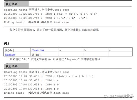 Robot Framework入门robotframe定义列表 Csdn博客