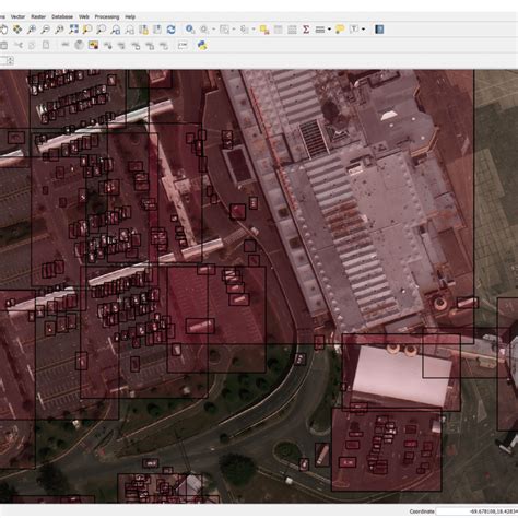 The Qgis Annotation Software Drawn Annotations Are Shown In Red