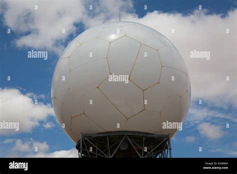 national weather service nexrad wsr 88d radar dome at the cannon air force base in new mexico